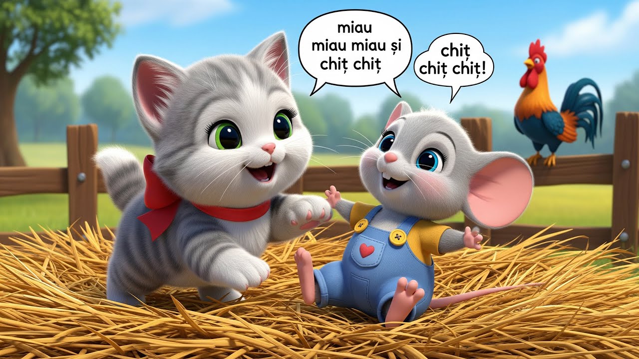 🎵 Soricel și Pisicuță - Cântecel vesel pentru copii 🐭🐱 - YouTube