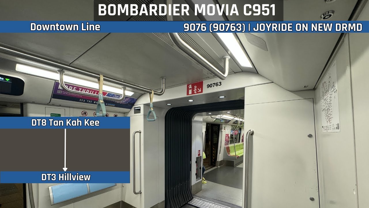 [Ride on NEW DRMD C951] 🔵 Bombardier Movia C951 (9076) [Tan Kah Kee → ...