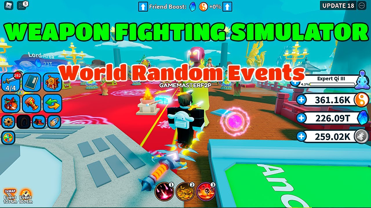Weapon fighting simulator new update 18. #wfs World Random Events ...