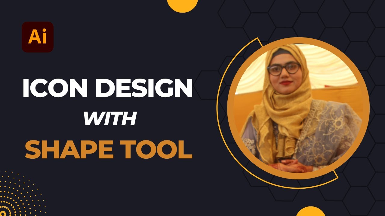 icon design with shape tool in ADOBE ILLUSTRATOR/ full tutorial step by step/ Graphic designer ...