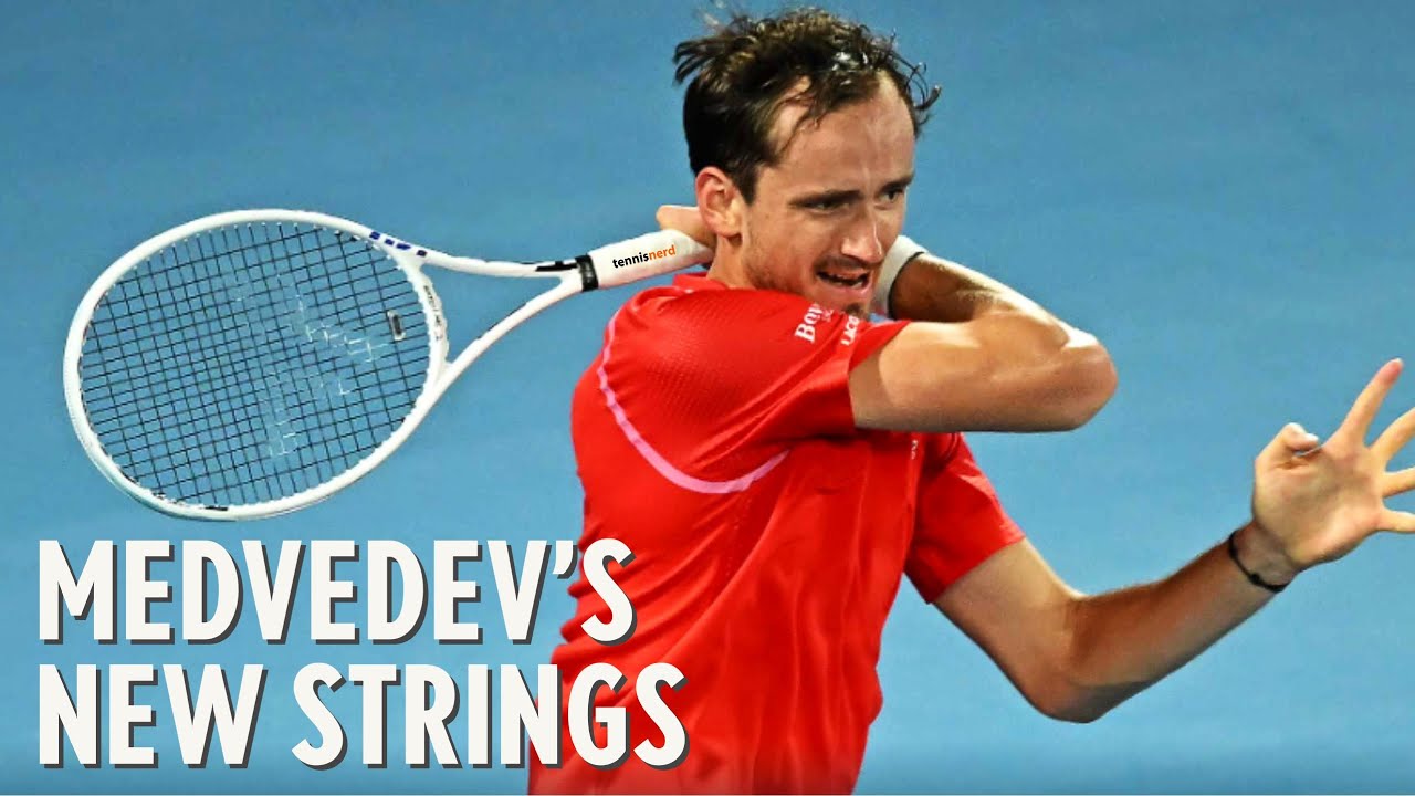 Medvedev's new strings - YouTube