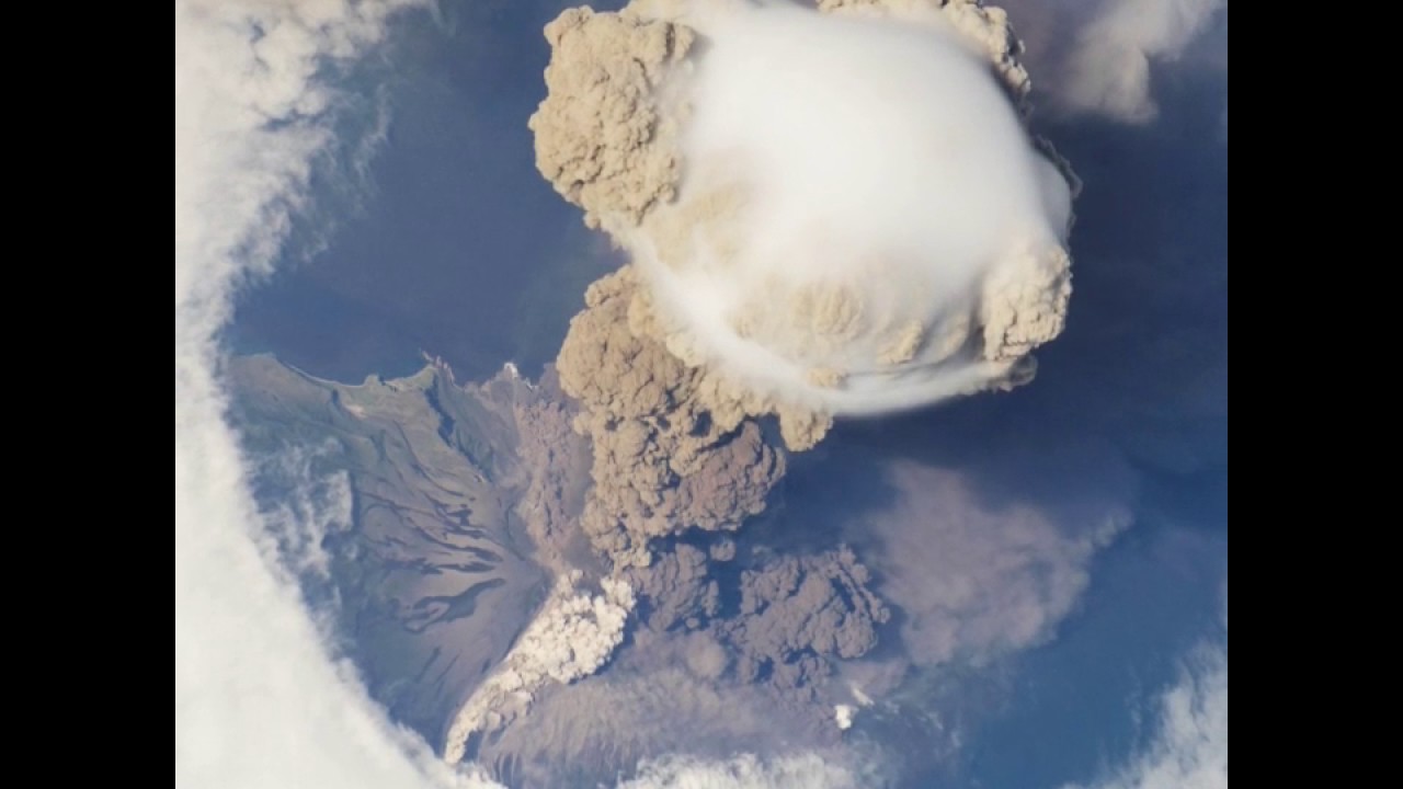 Sarychev Peak Volcano, Russia: View from ISS - YouTube