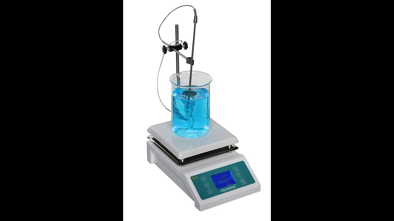 SH II 4C magnetic stirrer / Digital Magnetic Stirrer with Heating - YouTube