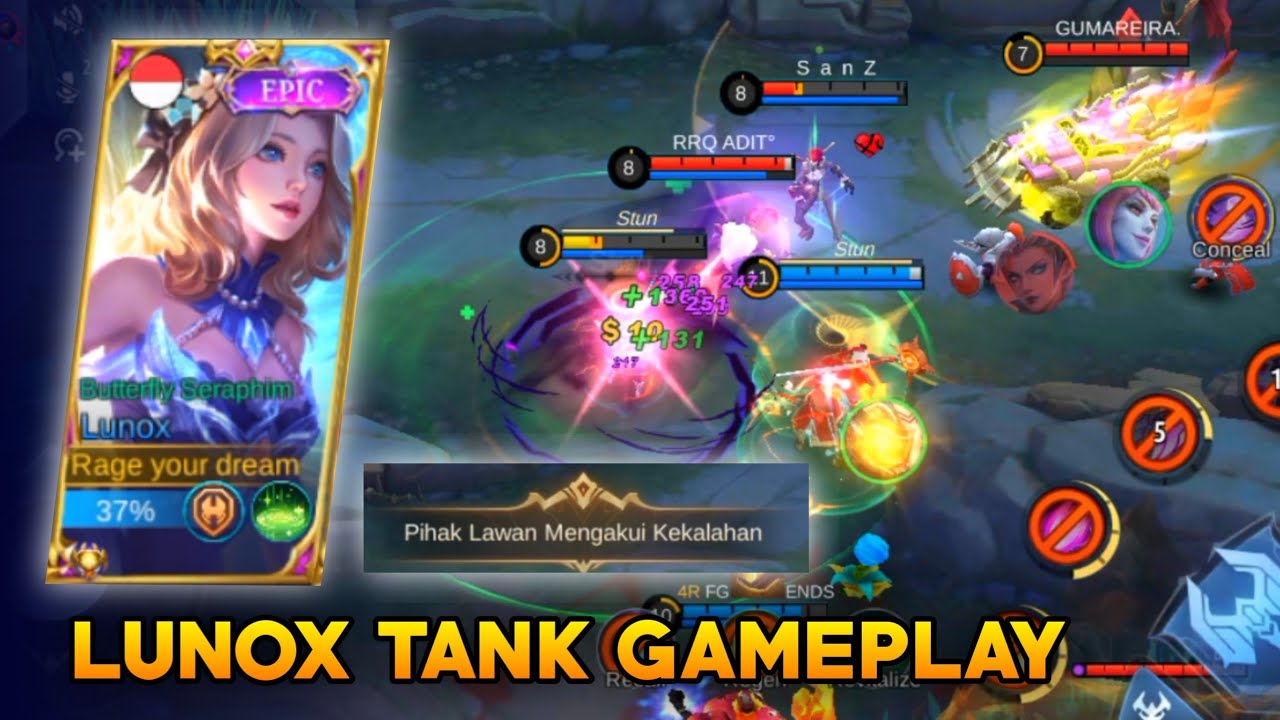 Lunox Tank, Penganut Sekte Coach @bjornzeys | Lunox Tank Gameplay ...