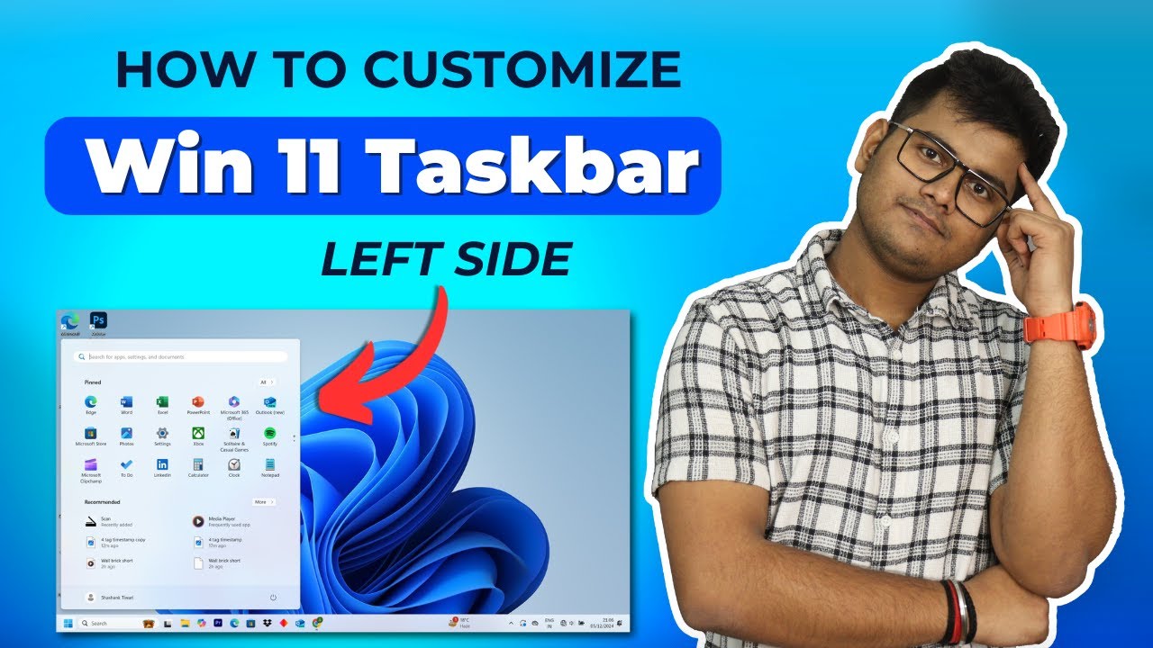 Windows 11 Taskbar Customization | Taskbar Left Side Windows 11 ...