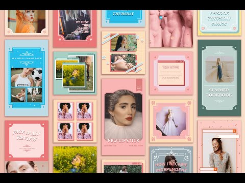 Color Pop IG Kit in PSD & CANVA, a Social Media Template by Tangerine ...