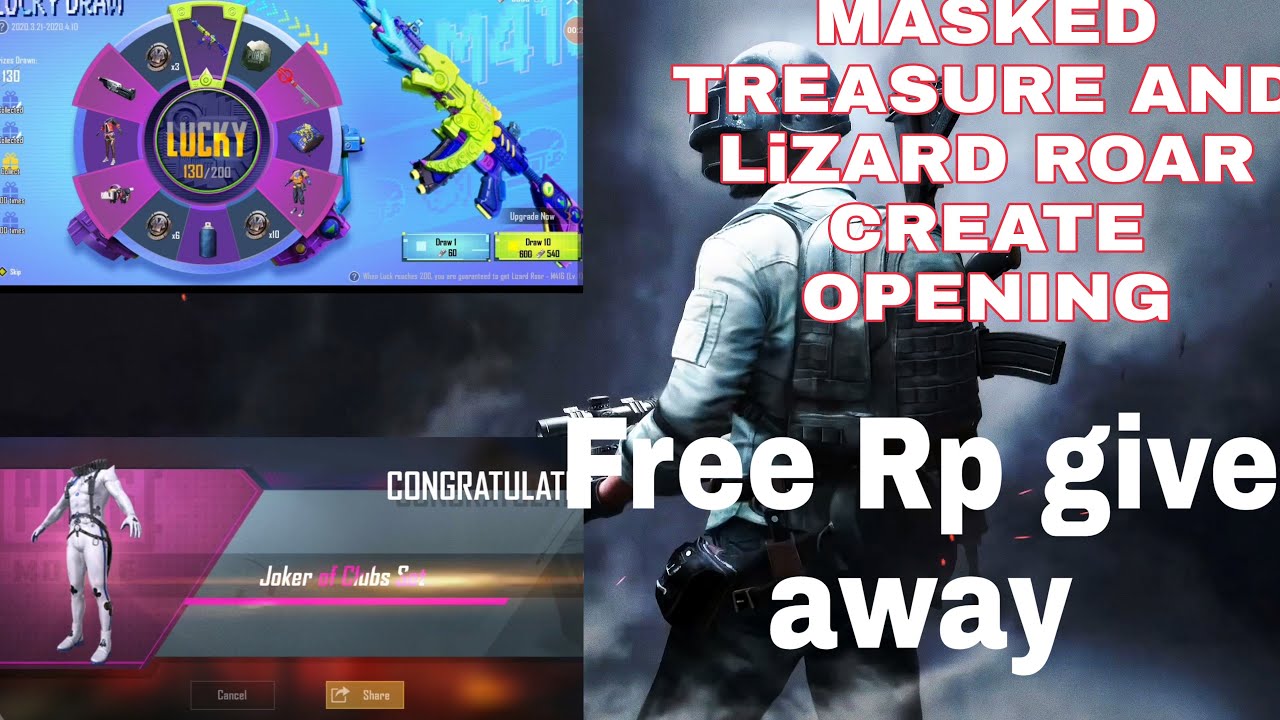 MASKED TREASURE AND LIZARD ROAR CREATE OPENING(Free Rp Give Away) - YouTube