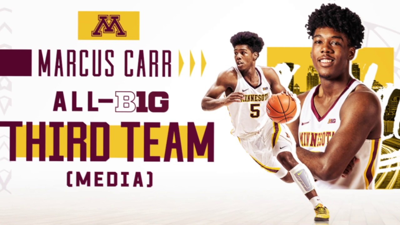 Gopher Men's Basketball: Marcus Carr 2019-20 All-B1G Third Team - YouTube