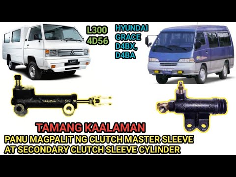 HOW TO REPLACE CLUTCH MASTER & SECONDARY CLUTCH SLEEVE MITSUBISHI ...