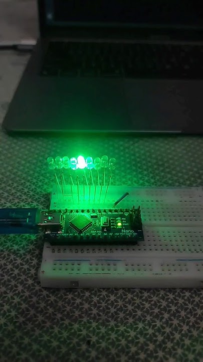 LED CHASER CIRCUIT WITH ARDUINO NANO #arduino #projects #diy - YouTube