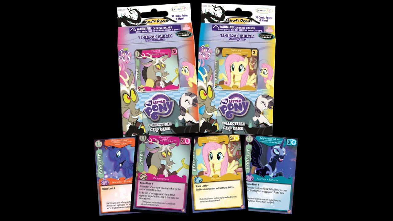 MLP CCG Absolute Discord Theme Deck Opening - YouTube
