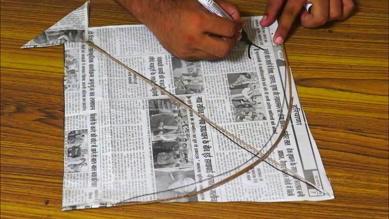 How To Make Newspaper Kite At Home DIY Kite Art Crafts Kite Lover how-to-make-newspaper-kite-at-home-diy-kite-art-crafts-kite-lover