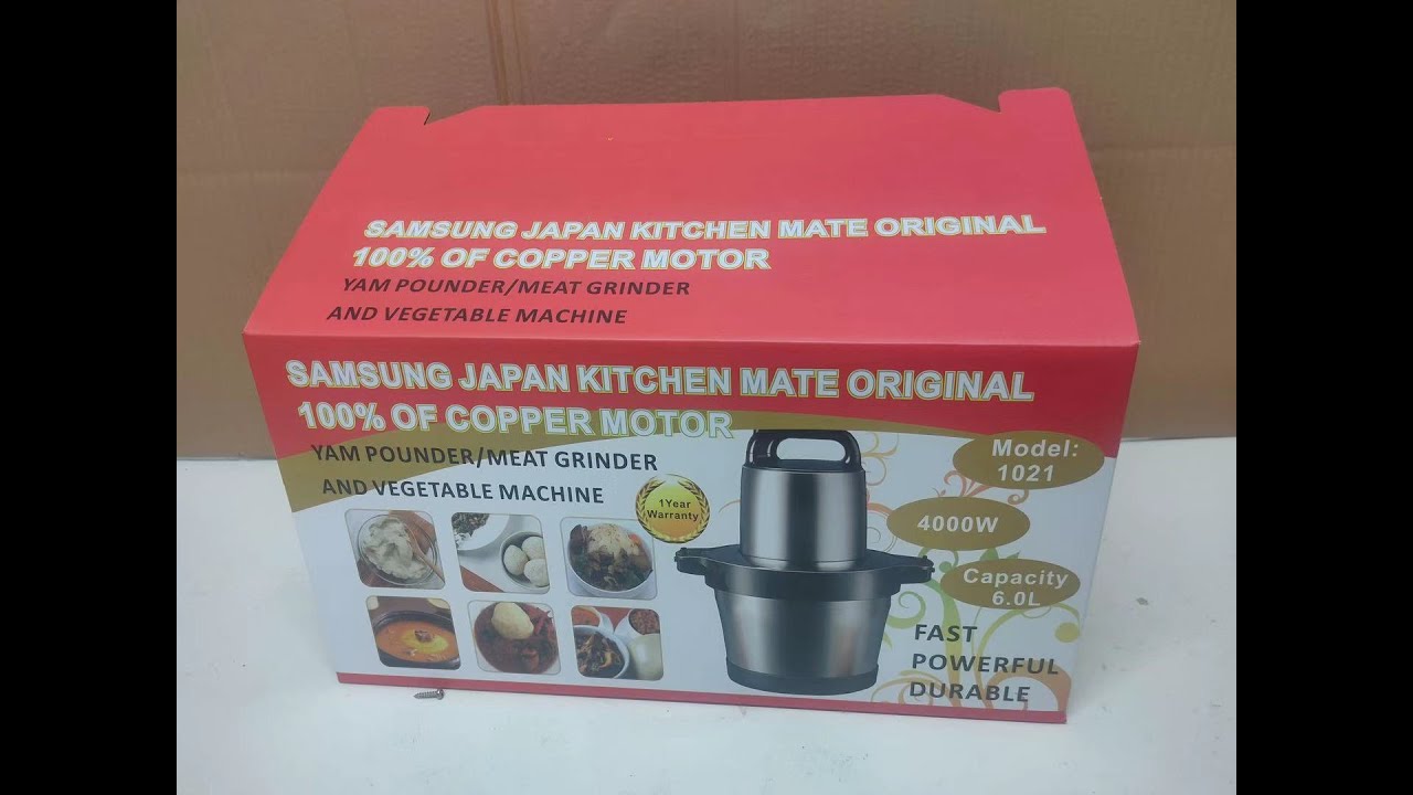 SAMSUNG JAPAN KITCHEN MATE ORIGINAL 6L 4000W YAM POUNDER - YouTube
