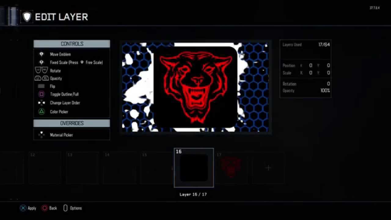 Black Ops 3 emblem editor ( tiger emblem ) - YouTube