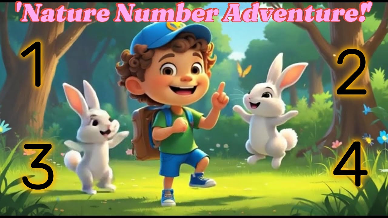 "Nature Number Adventure! 🐿️Learn to Count with Animals |Fun ...
