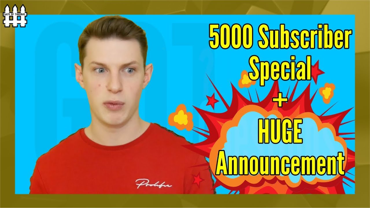 5000 Subscriber Special + HUGE Announcement - YouTube