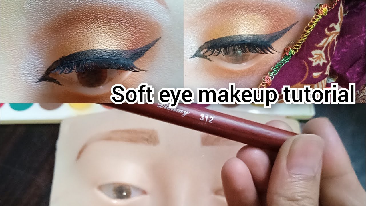 Soft Glam Eye makeup tutorial for beginners/How to apply eyeshadow ...