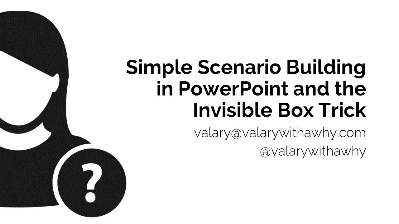 Simple Scenarios PowerPoint and the Invisible Box Trick - YouTube