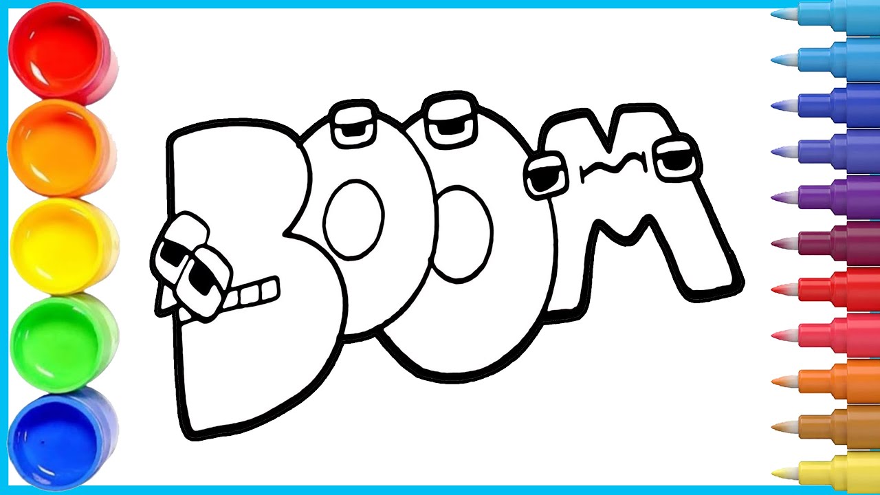 Drawing Alphabet Lore BOOM | Draw and Painting | FUN DRAWING - YouTube