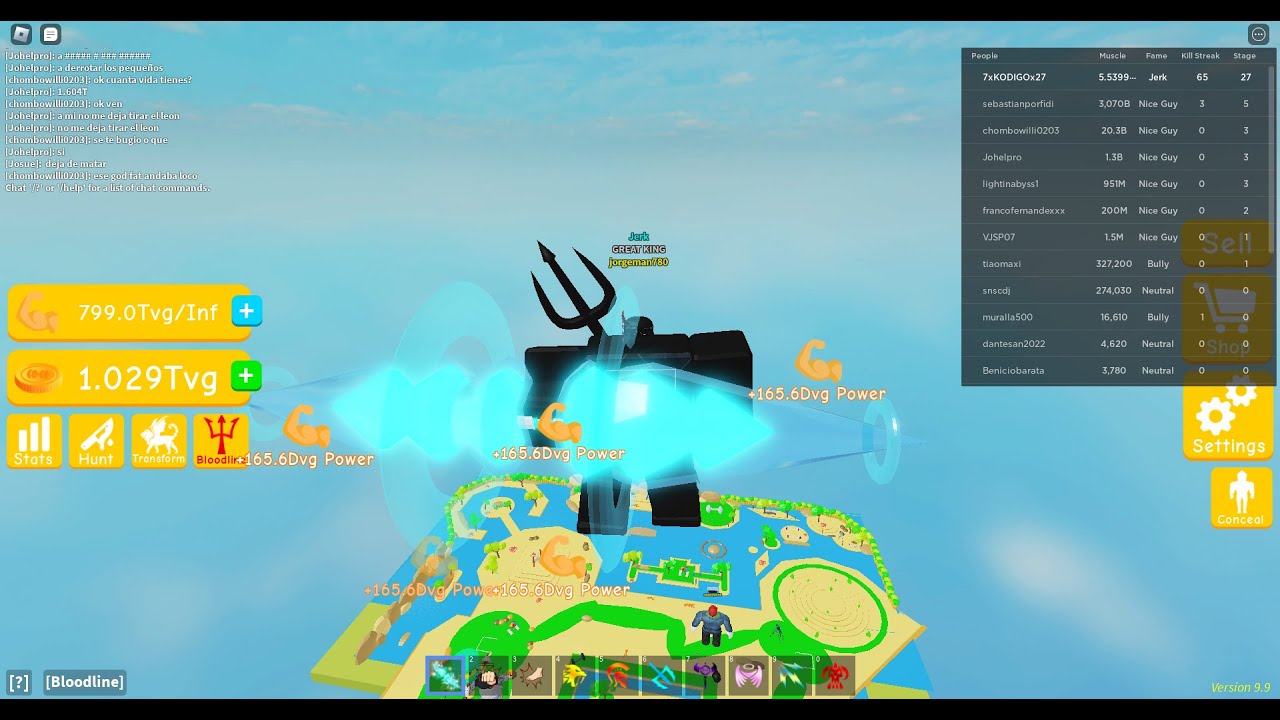 Getting rank Great king on lifting simulator stage 27 - YouTube