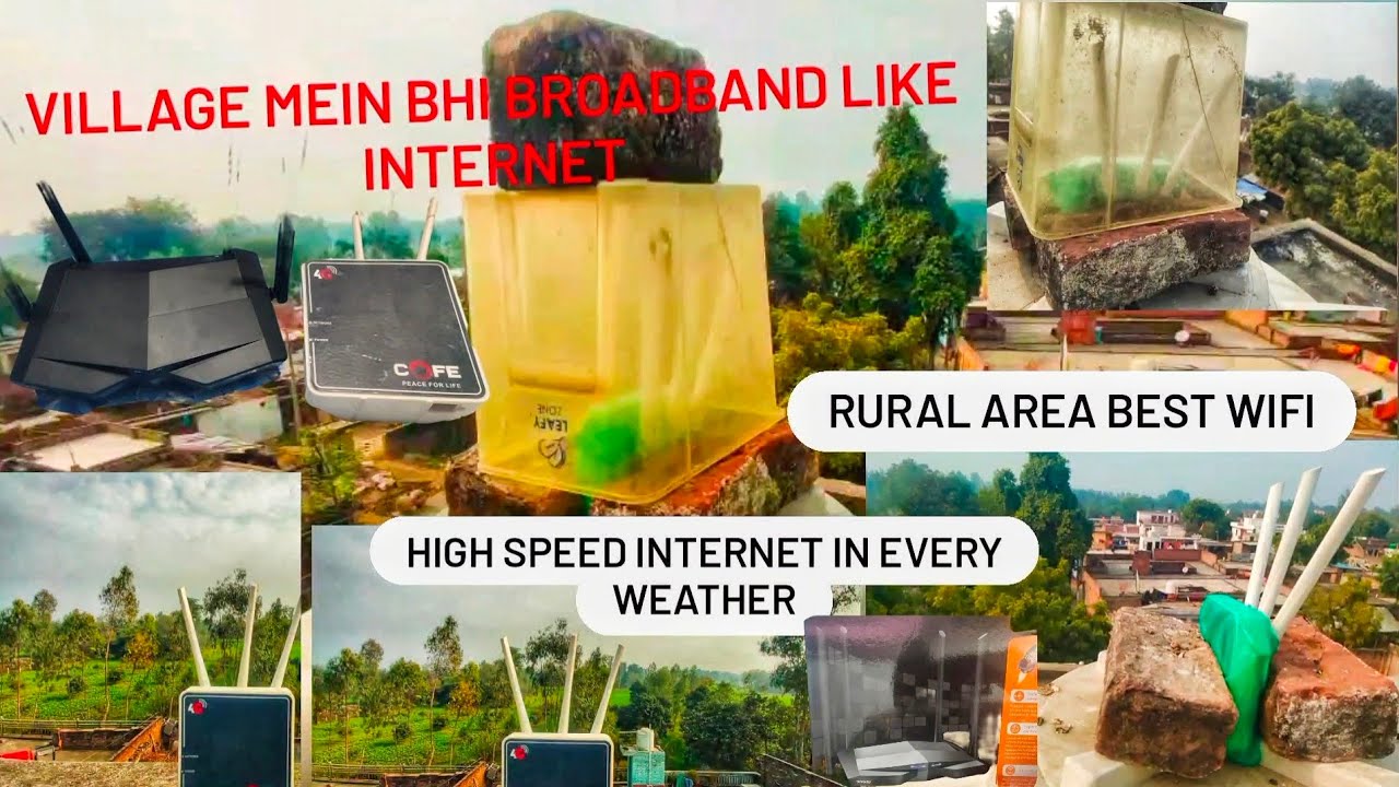 How to get high speed Internet in village in every weather using two ...