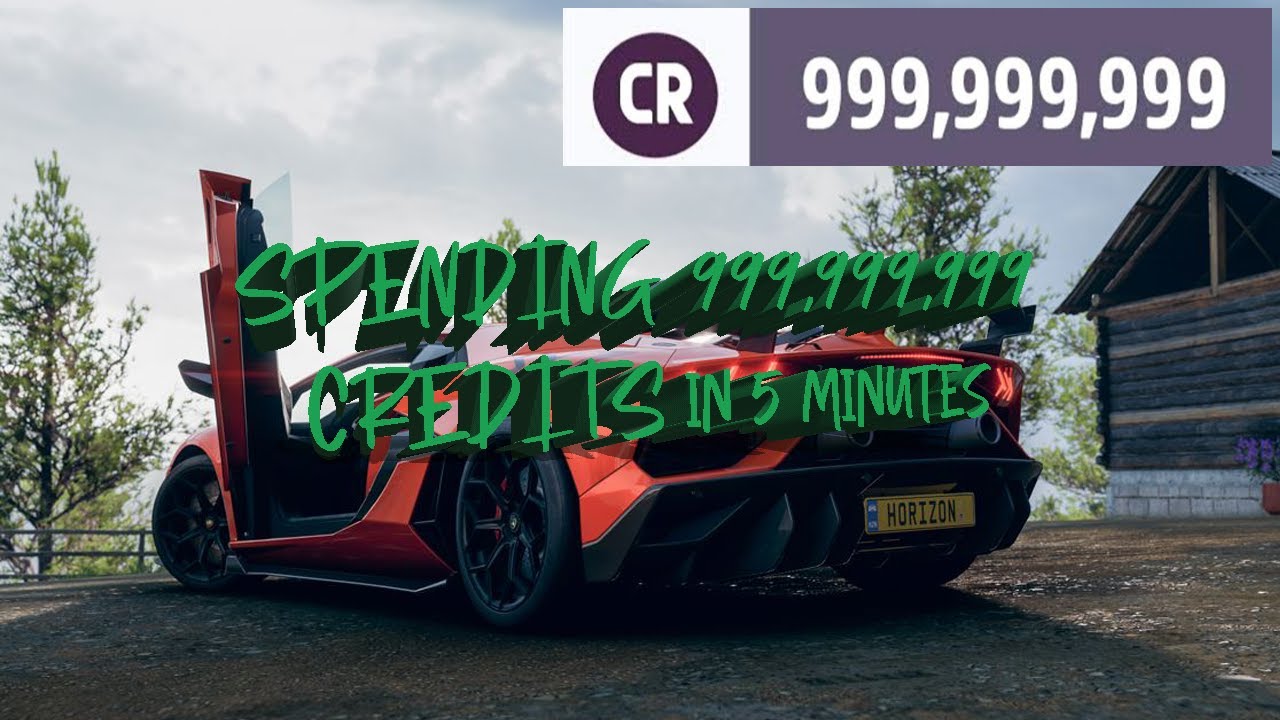 Spending 999,999,999 Credits in 5 MINUTES! Forza Horizon 5 - YouTube
