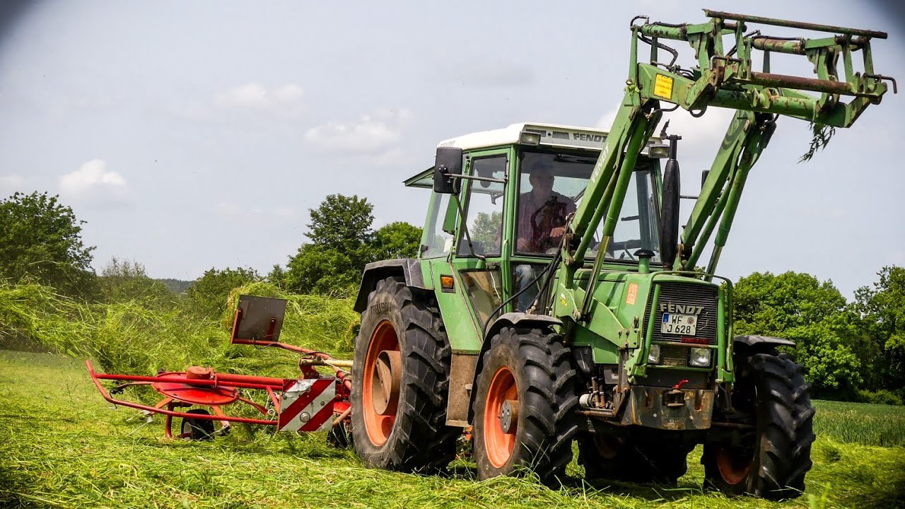 Heuernte 2023/ Fendt Farmer 308 LSA | Lely Lotus 520 [Sound] - YouTube