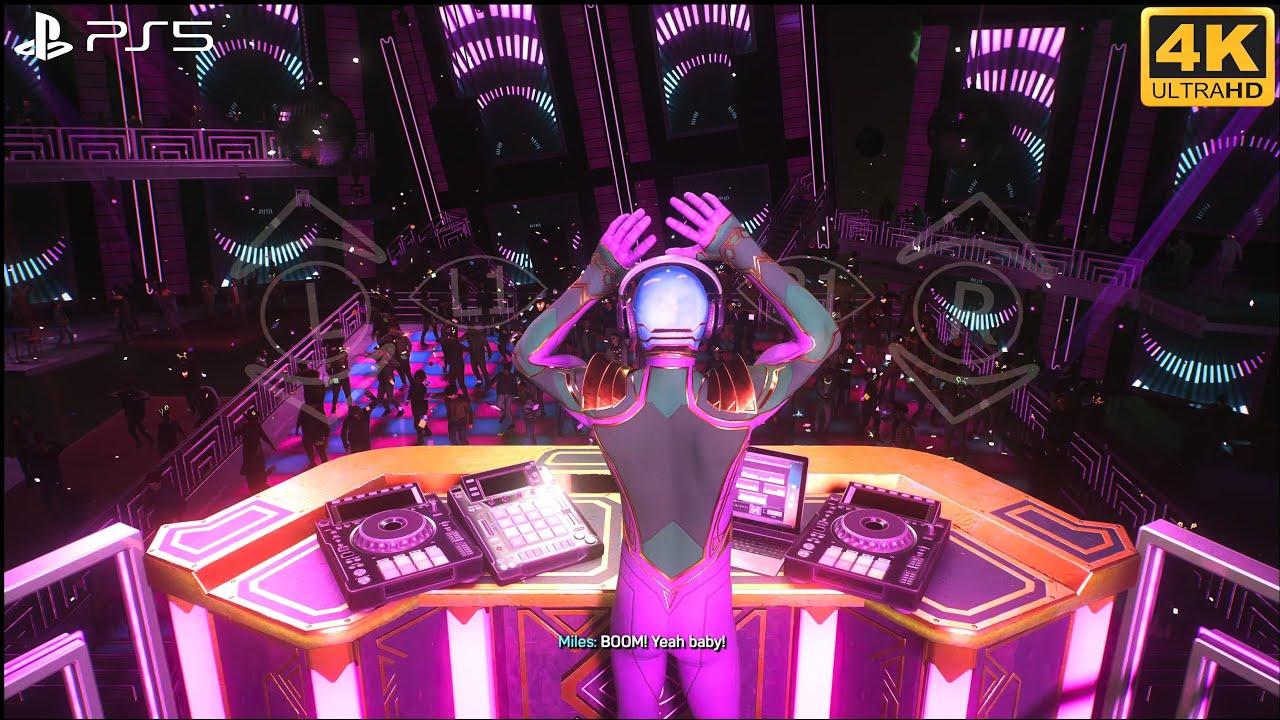 (PS5) Miles is DJ! Marvel's Spider-Man 2 [4K 60FPS HDR] - YouTube