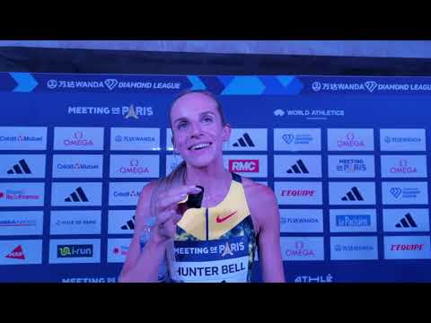 Georgia Hunter Bell glaubt, den 800-m-Weltrekord brechen zu können, gewinnt die 1500 m bei der Pa...