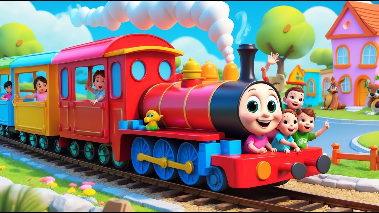 The Train Song 🚂 | Nursery Rhymes & Baby Songs | ABC & Vehicles for ...