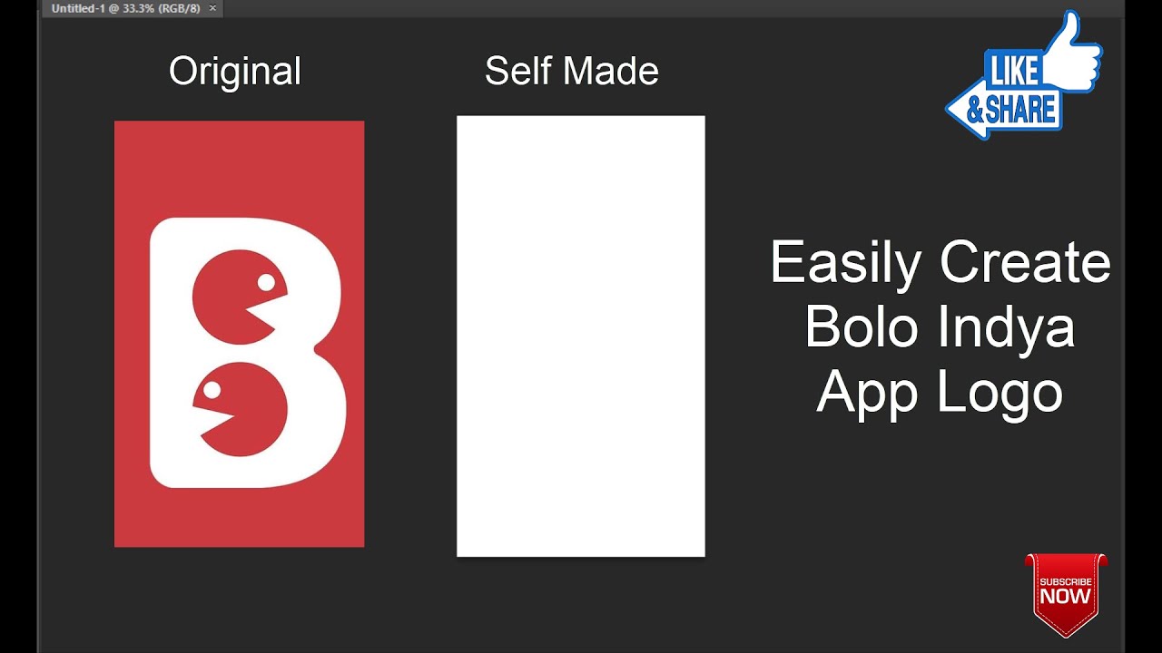 Bolo Indya app logo create easily || Bengali creator|| #Photoshop - YouTube