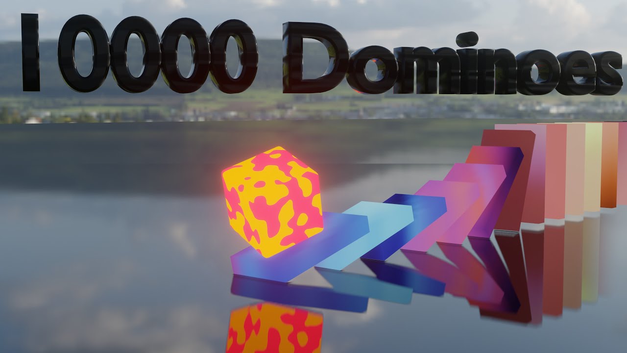 Domino Run | 10000+dominoes 💥🔥 - YouTube
