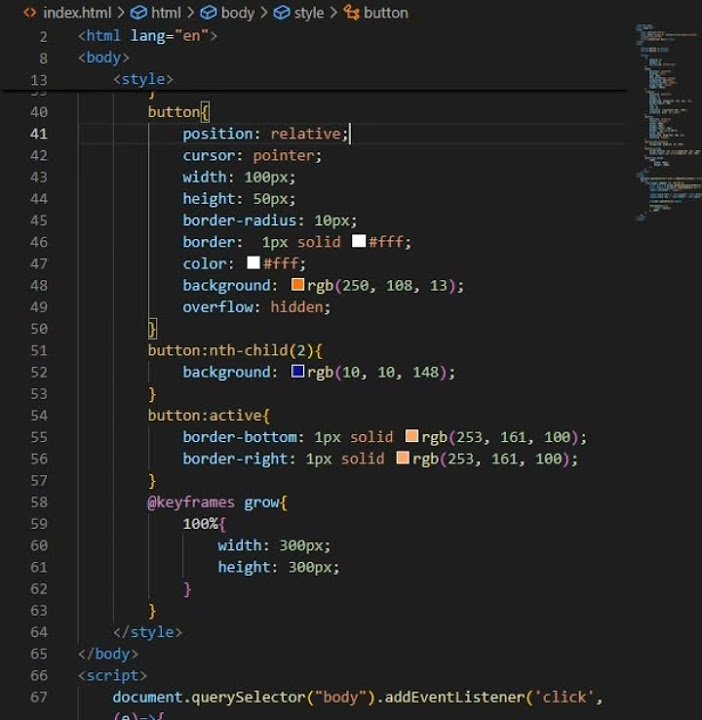 Button Ripple Effect || HTML CSS JS - YouTube