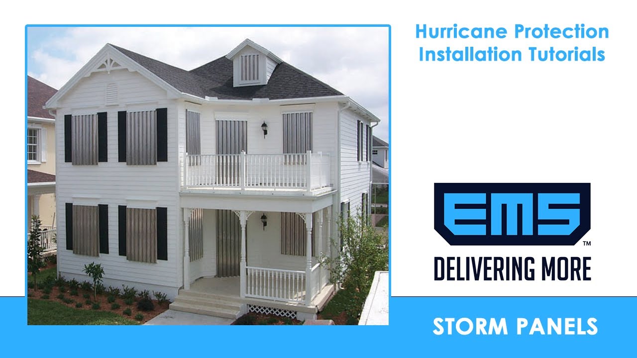Hurricane Protection Storm Panel Installation Tutorial - YouTube