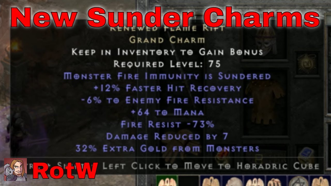 D2R Unique Items - Latent & Renewed Sunder Charms (Heralds Of Terror ...