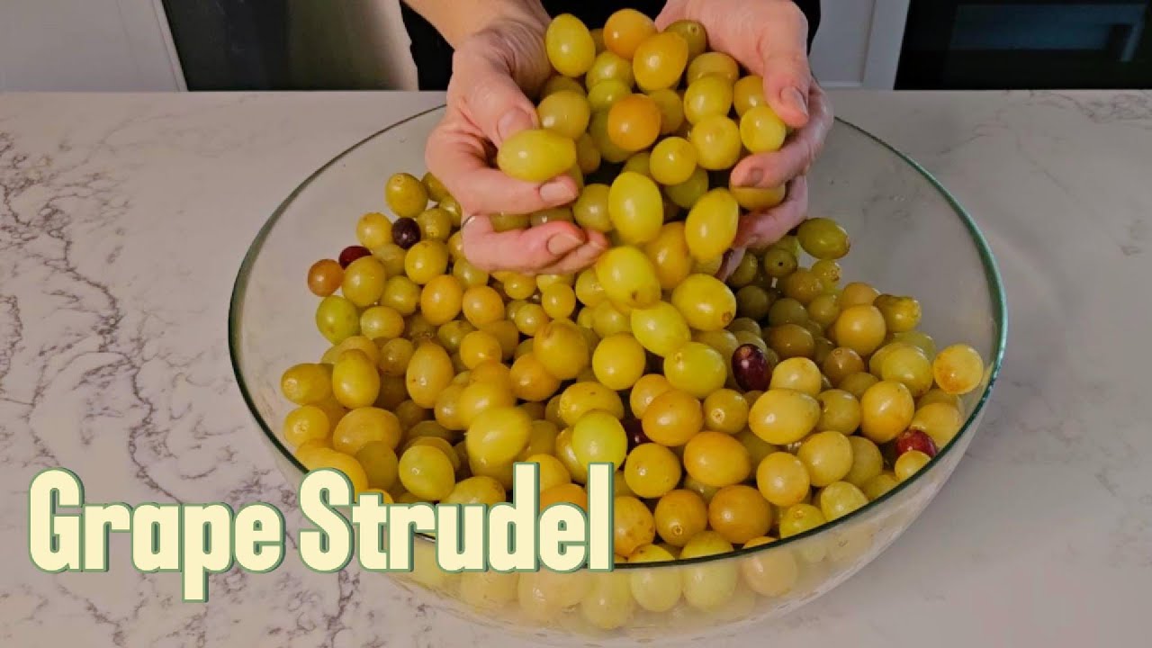 Grape Strudel - No eggs dough - YouTube