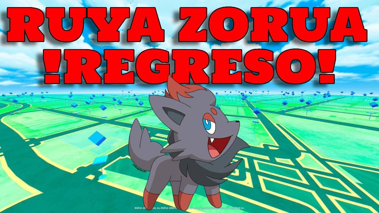 ZORUA REGRESO-RUTA FLY UNETE NO TE PIERDAS ESTE POKEMON-VEN Y UNETE A ...