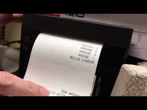 Setting Baud Rate on Aures ODP-333 Thermal Printer - YouTube