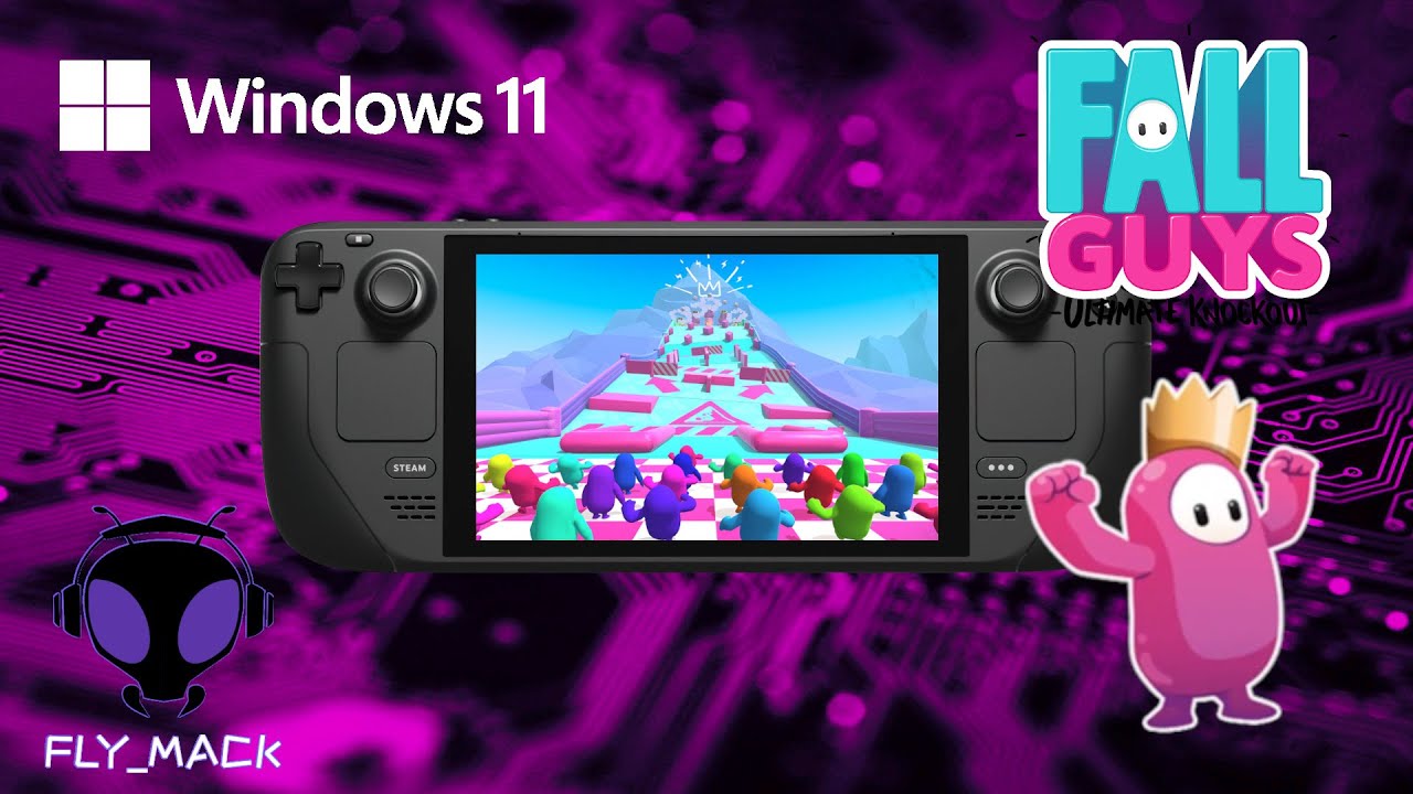 Steam Deck - Fall Guys - Windows 11 60fps locked - YouTube