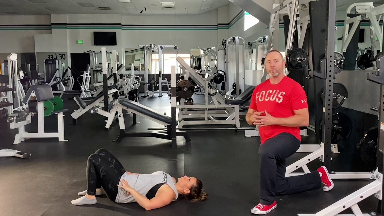 Supine Toe Touch - YouTube