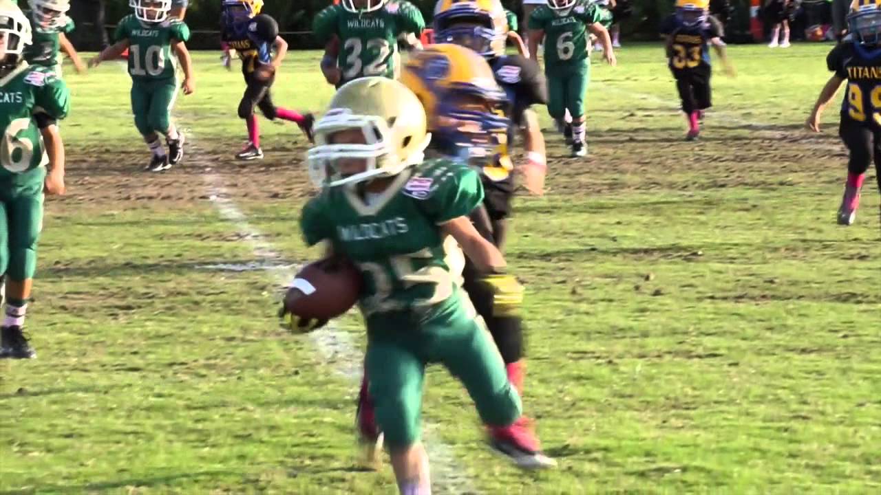 Brea Pop Warner Tiny Mites VS Fullerton 2015 - YouTube