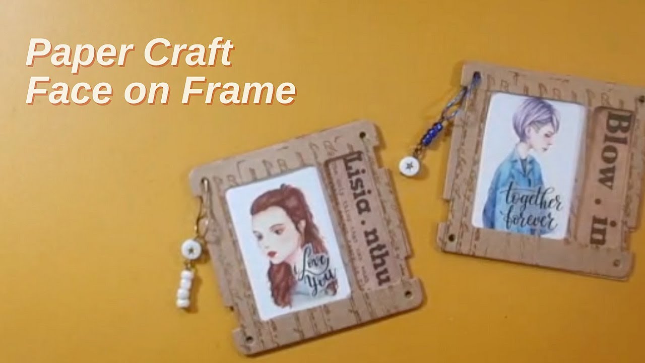 EP.75 Slide shape Paper Craft / Face on Frame / Paper Craft - YouTube