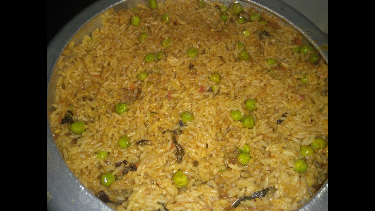 Green Peas Pulao Recipe | Pattani Biryani | Pattani Pongal | Pressure ...