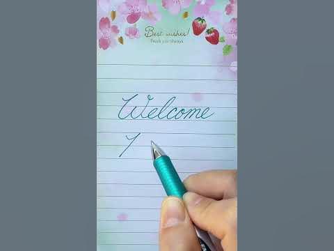 How to Write "Welcome Home" in Cursive #cursivepractice # ...