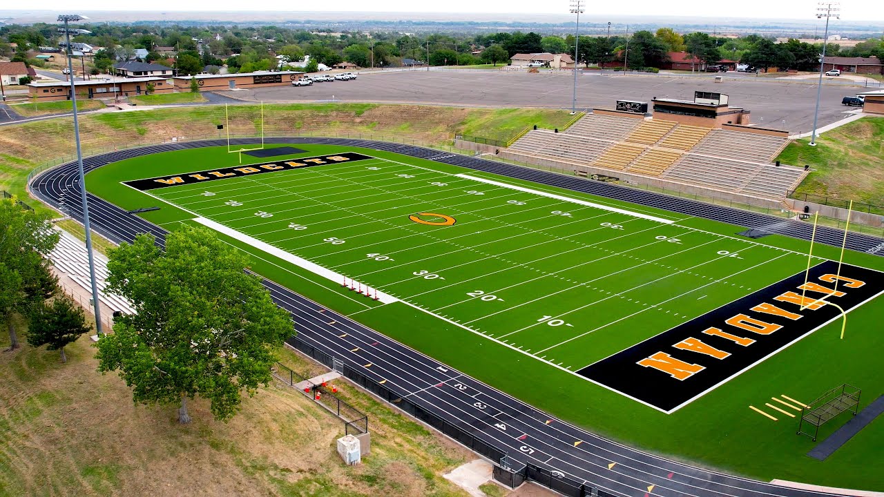 Canadien ISD Wildcat Stadium just west of Oklahoma, in the panhandle ...