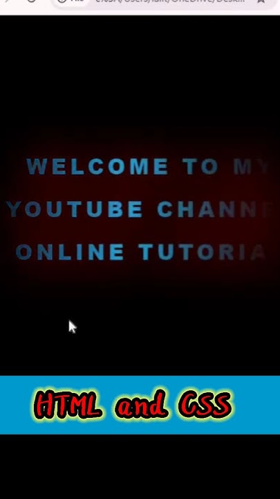 Css Text Animation Html Css Tutorial For Beginners Html Css Full Course Html Css Css