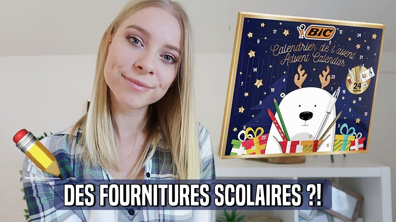 UNBOXING CALENDRIER DE L'AVENT 2019 : ️ FOURNITURES SCOLAIRES ! (BIC ...