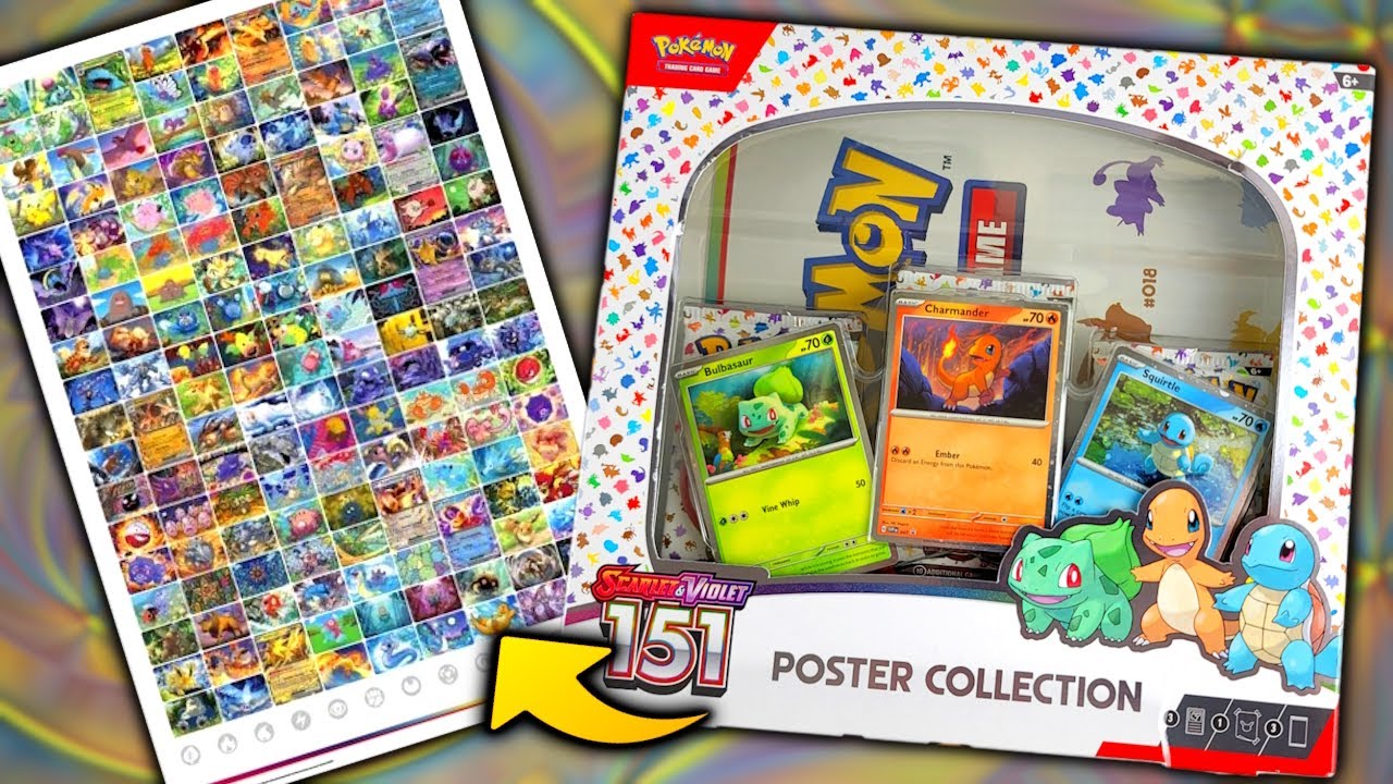 Opening the Pokémon 151 Poster Collection! - YouTube