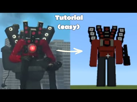 Minecraft:how to build the speaker Titan Tutorial (easy) - YouTube