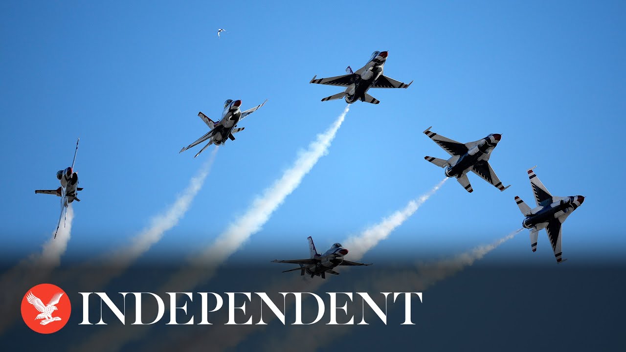 Watch again: More than 60 aircraft fly over DC in celebration of ...